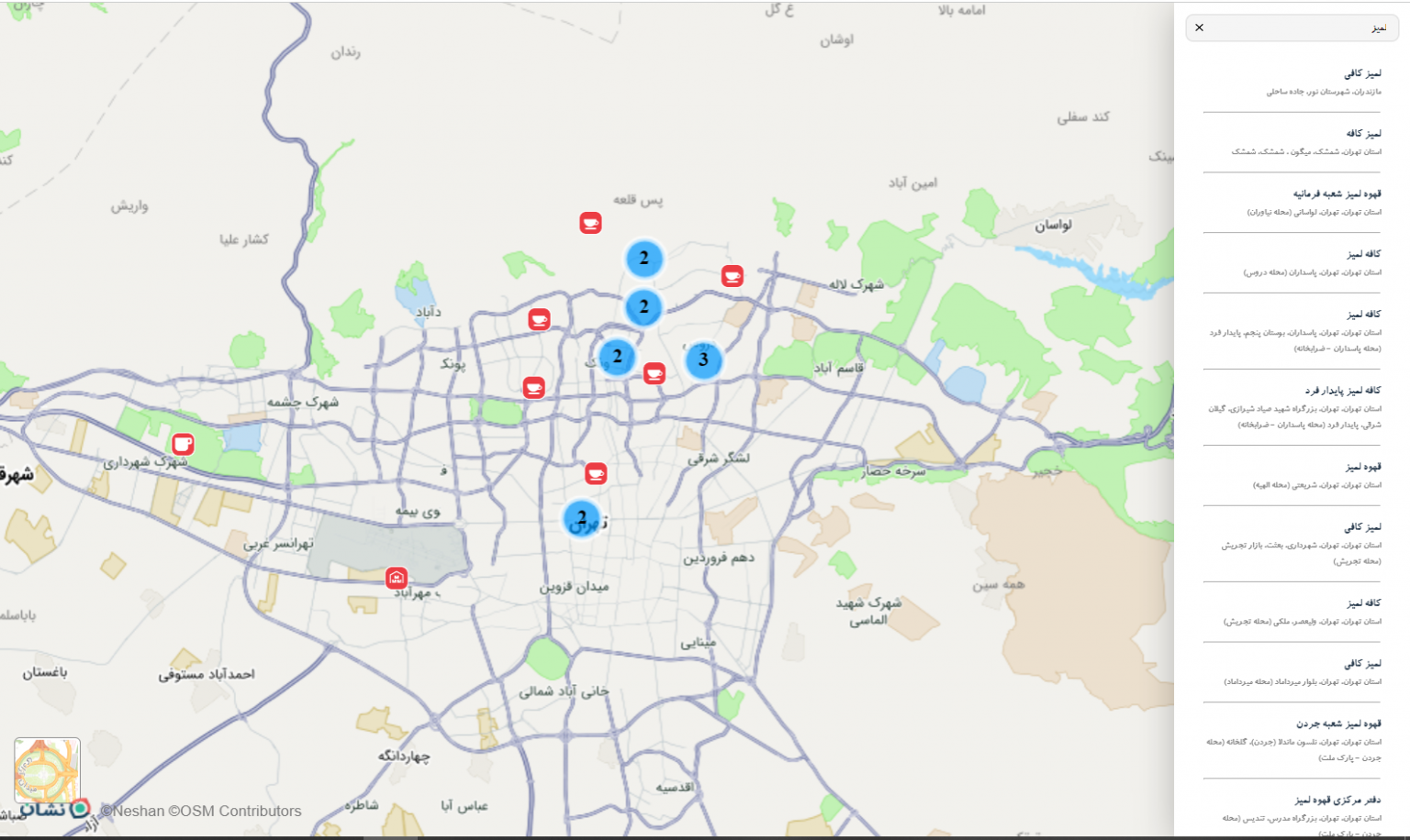 کامپوننت Vue.js 3 - Openlayers - پلتفرم نقشه نشان